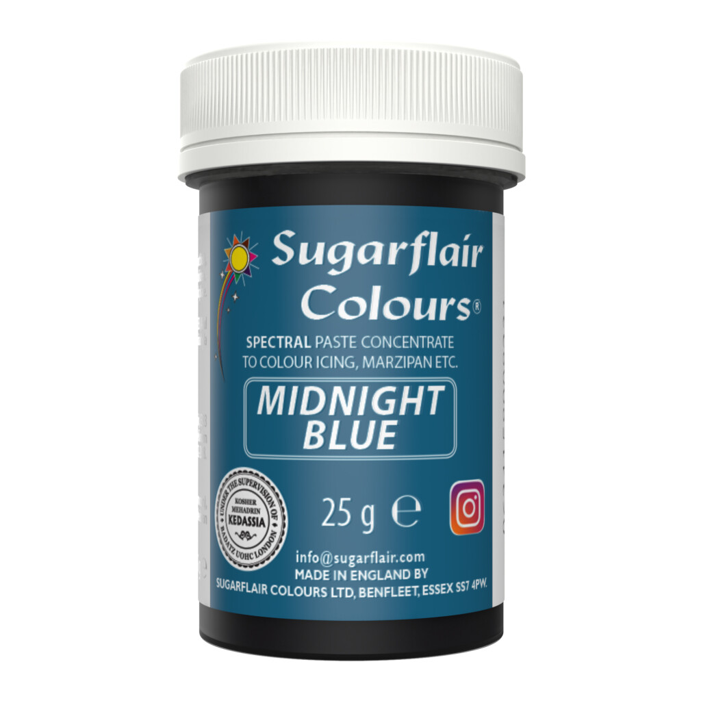 Sugarflair Spectral Paste Colour – Midnight Blue 25g – SugarFlair