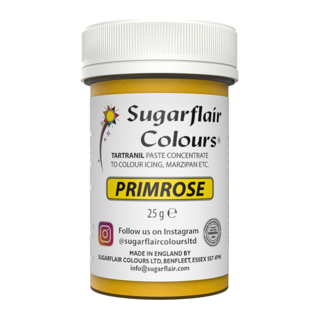 Sugarflair Tartanil Paste Colour – Primrose 25g – SugarFlair