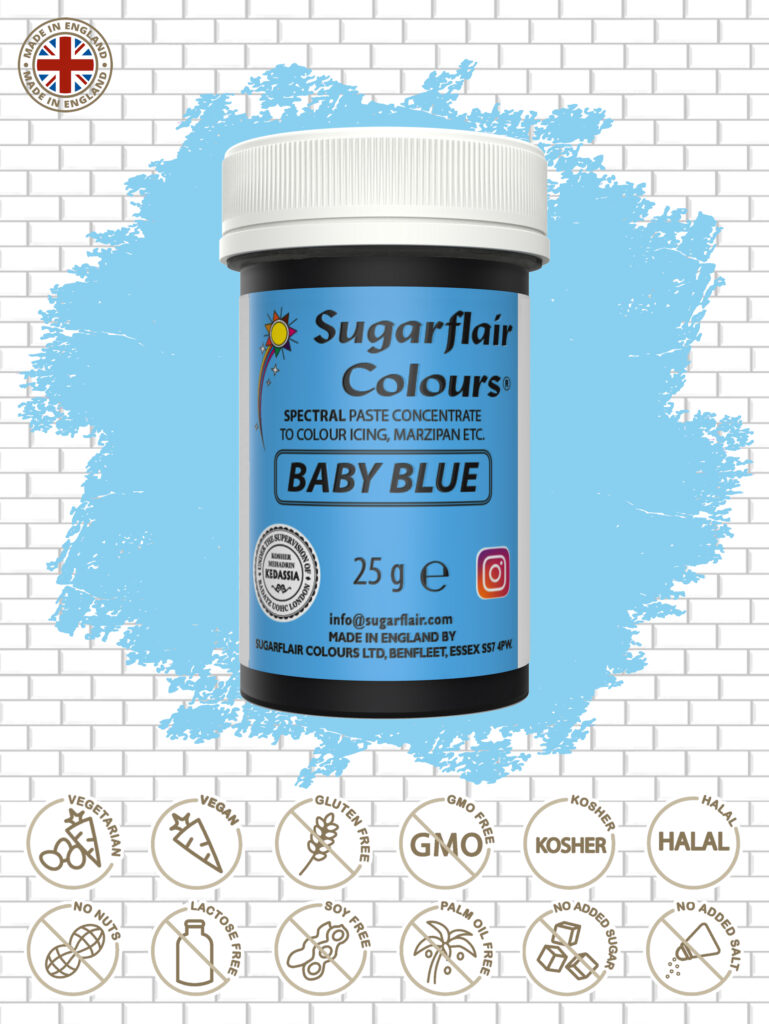 Sugarflair Spectral Paste Colour – Baby Blue 25g – SugarFlair