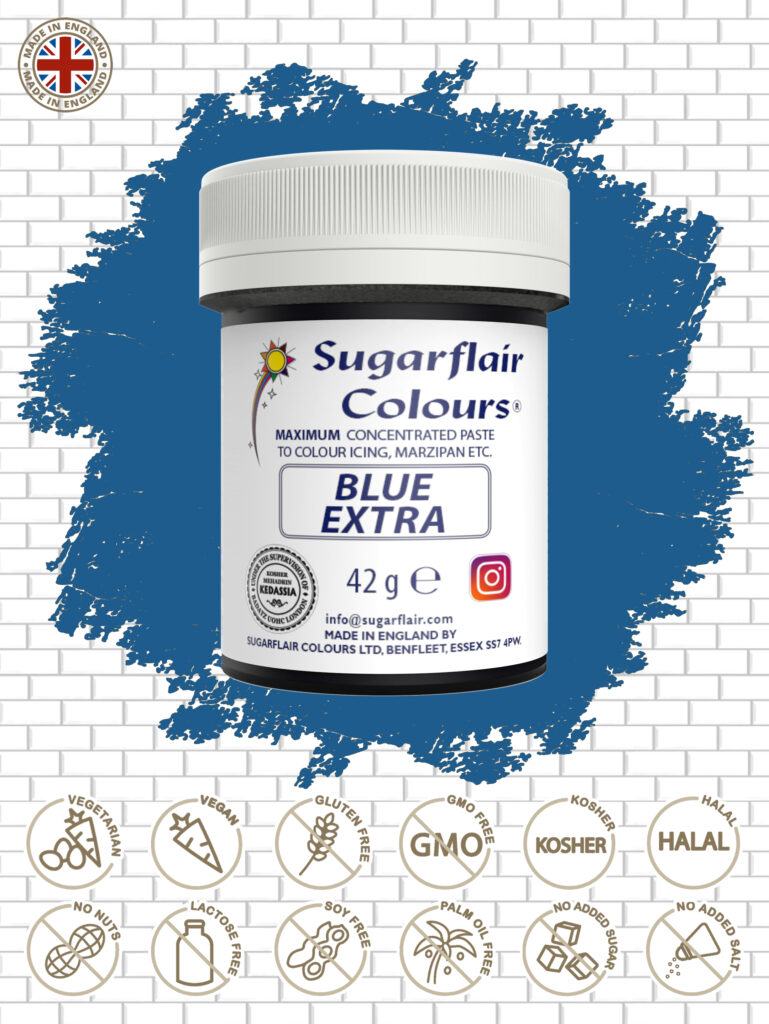Sugarflair Max Concentrate Paste Colour – Blue Extra 42g – SugarFlair