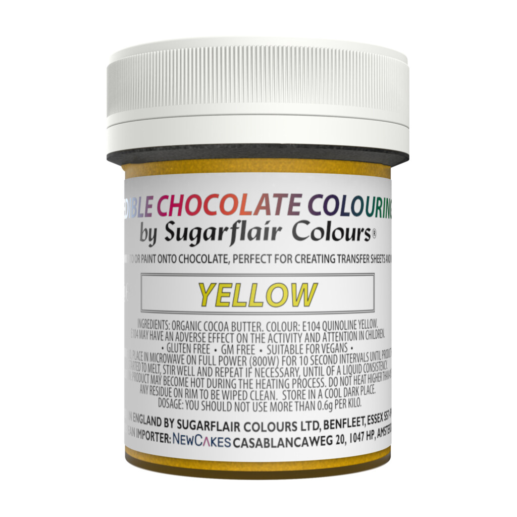 Sugarflair Chocolate Colouring – Yellow 35g – SugarFlair