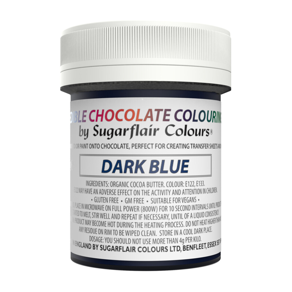 Sugarflair Chocolate Colouring – Dark Blue 35g – SugarFlair