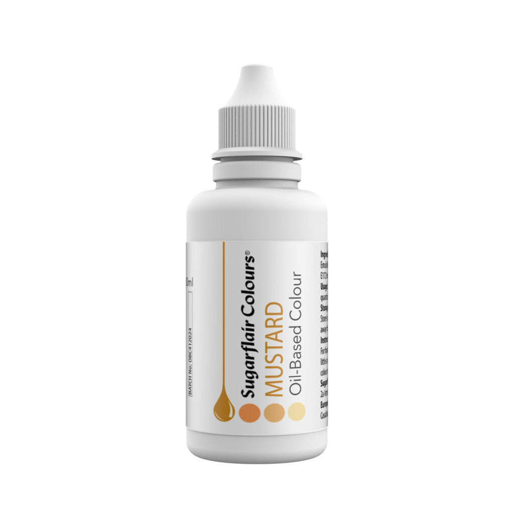 Sugarflair Oil Based Colour – Mustard Yellow 30ml – SugarFlair