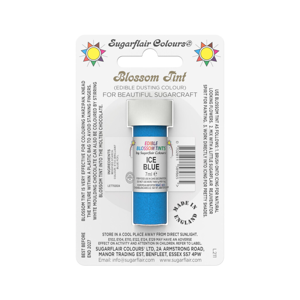 Sugarflair Blossom Tint – Ice Blue 7ml – SugarFlair