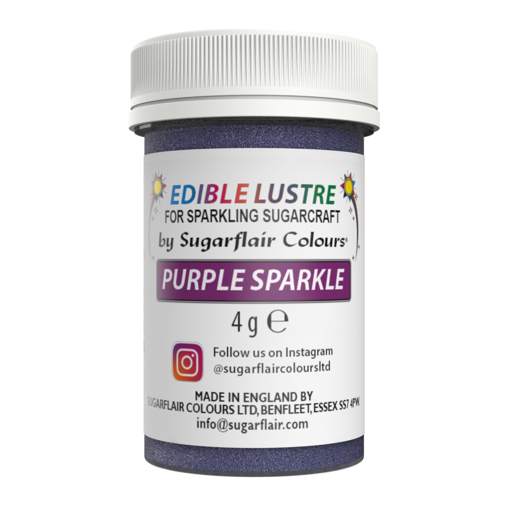 Sugarflair Lustre Dust – Purple Sparkle 4g – Sugar Flair
