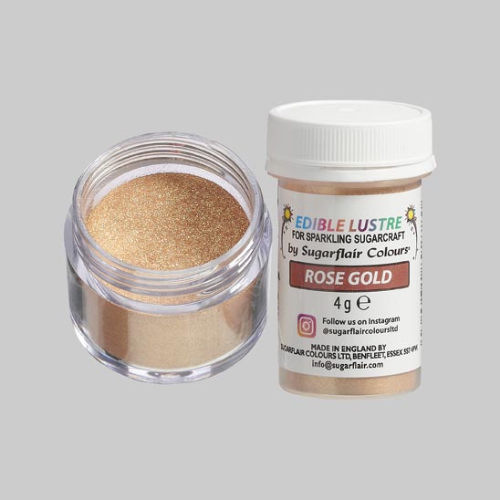 Sugarflair Lustre Dust – Rose Gold 4g – SugarFlair