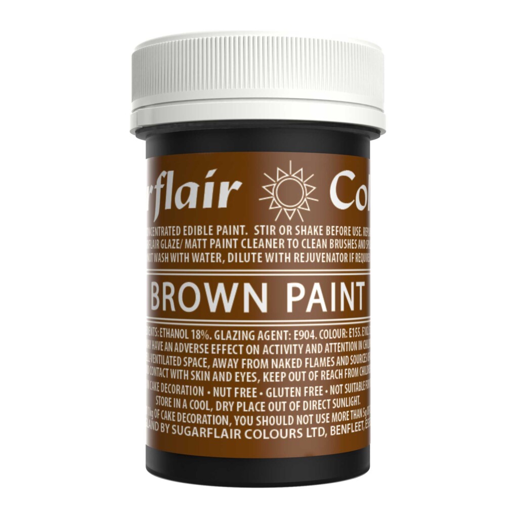 Sugarflair Matt Paint – Brown 20g – SugarFlair