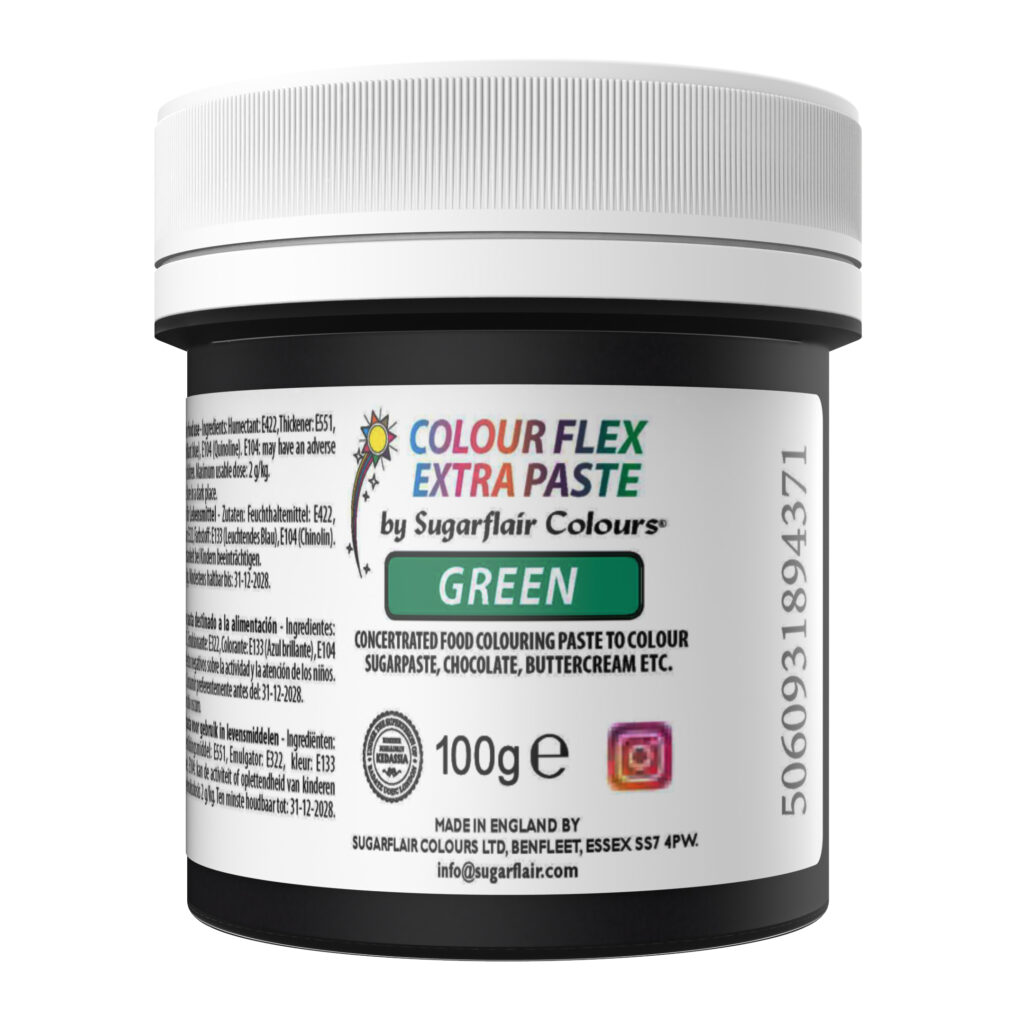 Colour Flex – Extra Concentrate Paste Colour – Green 100g – SugarFlair